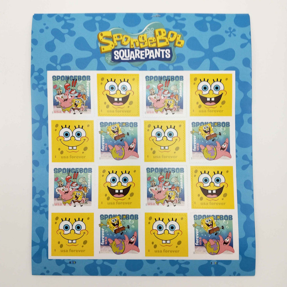 SpongeBob Squarepants Stamps 80pcs - Forever Postal