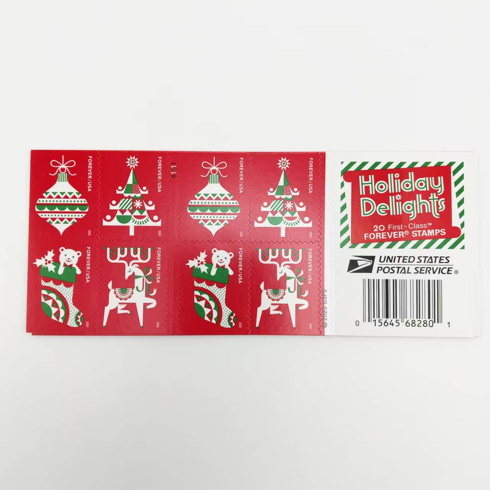 2020 Holiday Fun Christmas Forever Stamps - Forever Postal