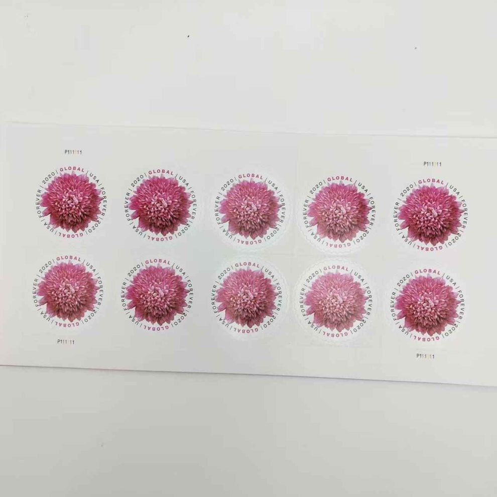 Global Chrysanthemum Stamps International 2020 (50pcs) - Forever Postal ...