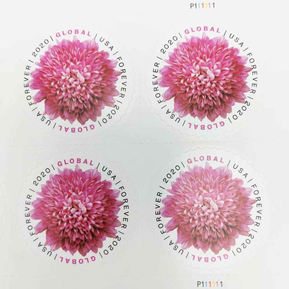 Global Chrysanthemum Stamps International 2020 (50pcs) - Forever Postal ...